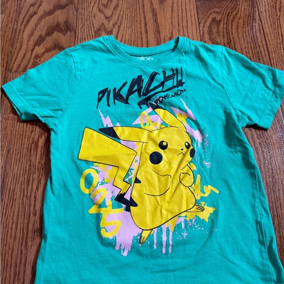 Pokemon | Shirts & Tops | Pokemon Pikachu Kids Tshirt Teal | Poshmark